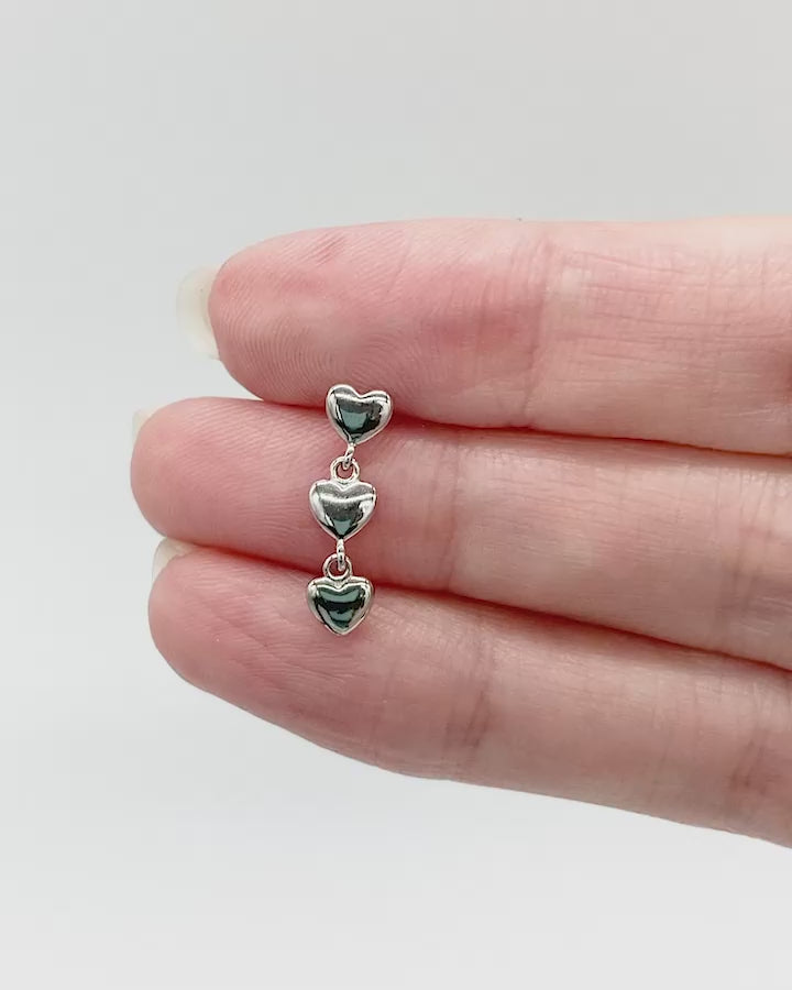 （店舗限定）【S925】3連ハートピアス ND – ChooMia（チュミア）