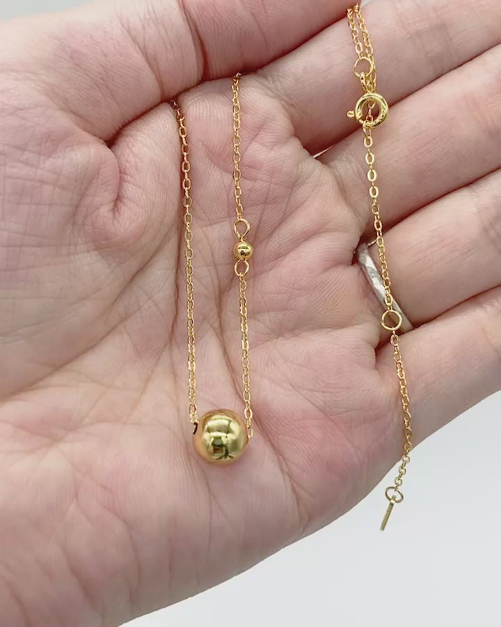 【S925/18KGP】ボールモチーフネックレス – ChooMia（チュミア）