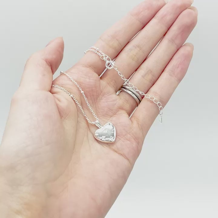 【S925/18KGP】ハート×ジルコニアネックレス – ChooMia（チュミア）